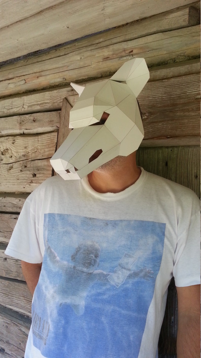 Make Your Own Wolf Mask Rabbit Mask Instant Download DIY | Etsy