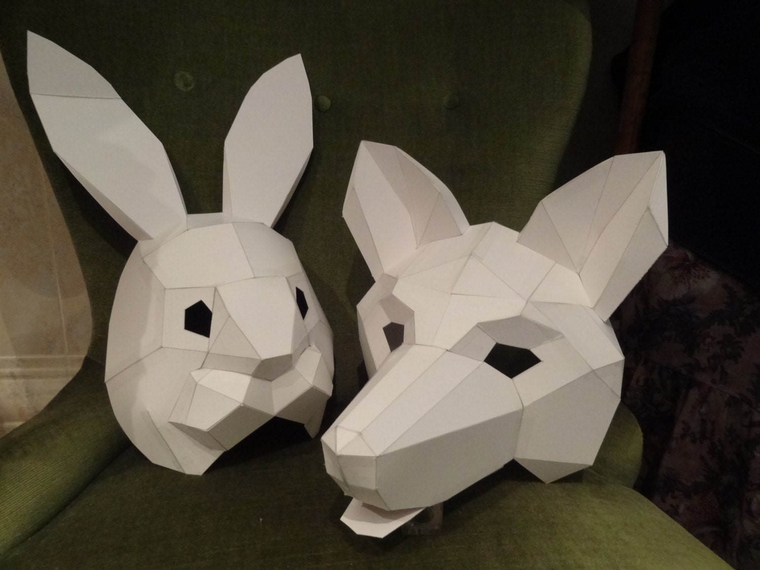 Printable Mask DIY Halloween Mask Paper Animal Mask Rabbit - Etsy Australia