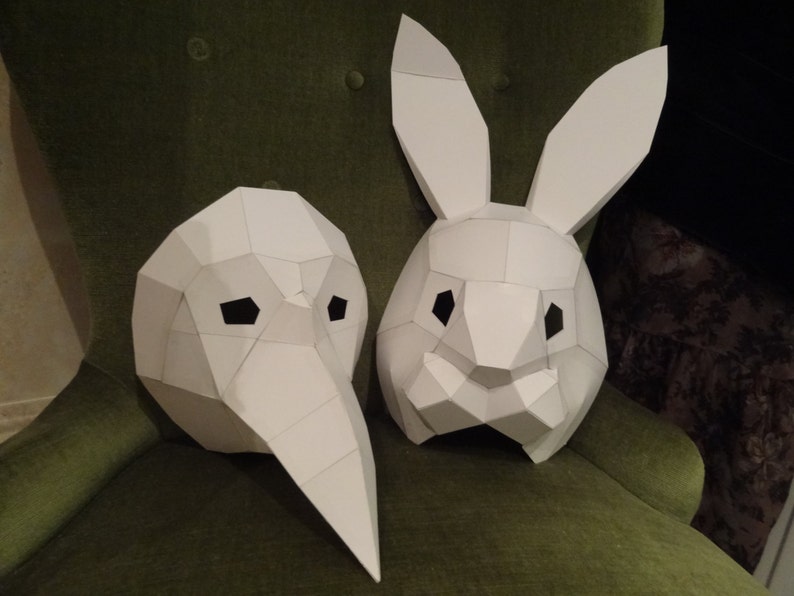 Plague Doctor mask Crow mask Make your own bird mask from | Etsy