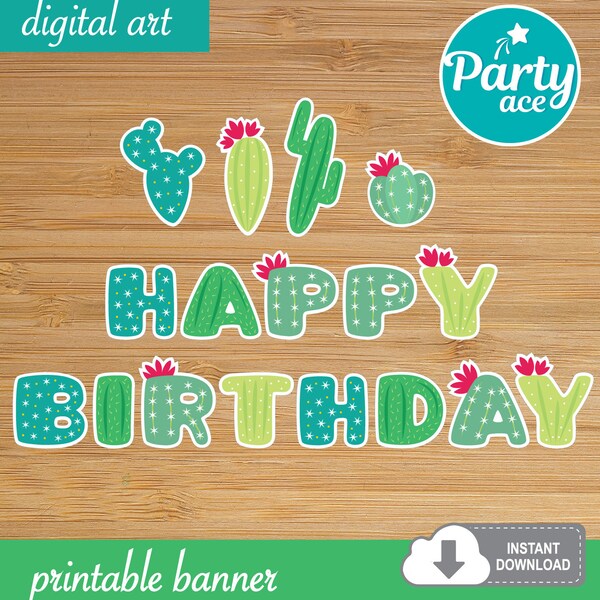 Cactus Banner - Etsy