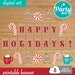 Gingerbread Christmas Cookies Happy Holidays Printable Christmas Banner ...