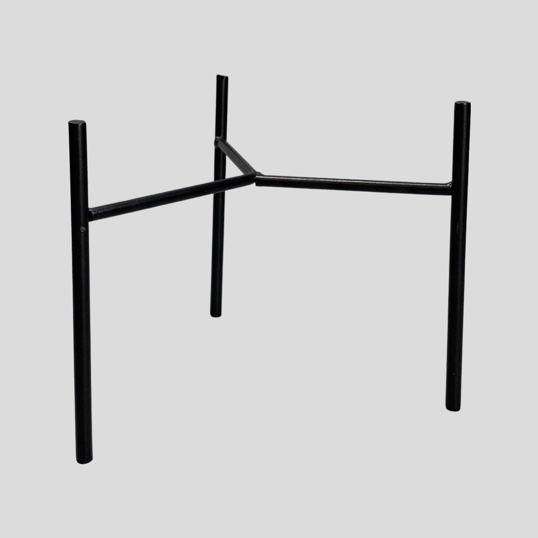 Black Metal Tripod Plant Pot Stand - Reversible Height - Etsy UK