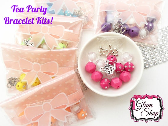 Tea Party Favors DIY Bracelet Kits Pick Your Quantity - Etsy