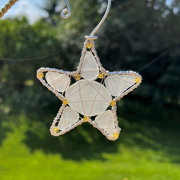 Glass Star Ornament - Etsy