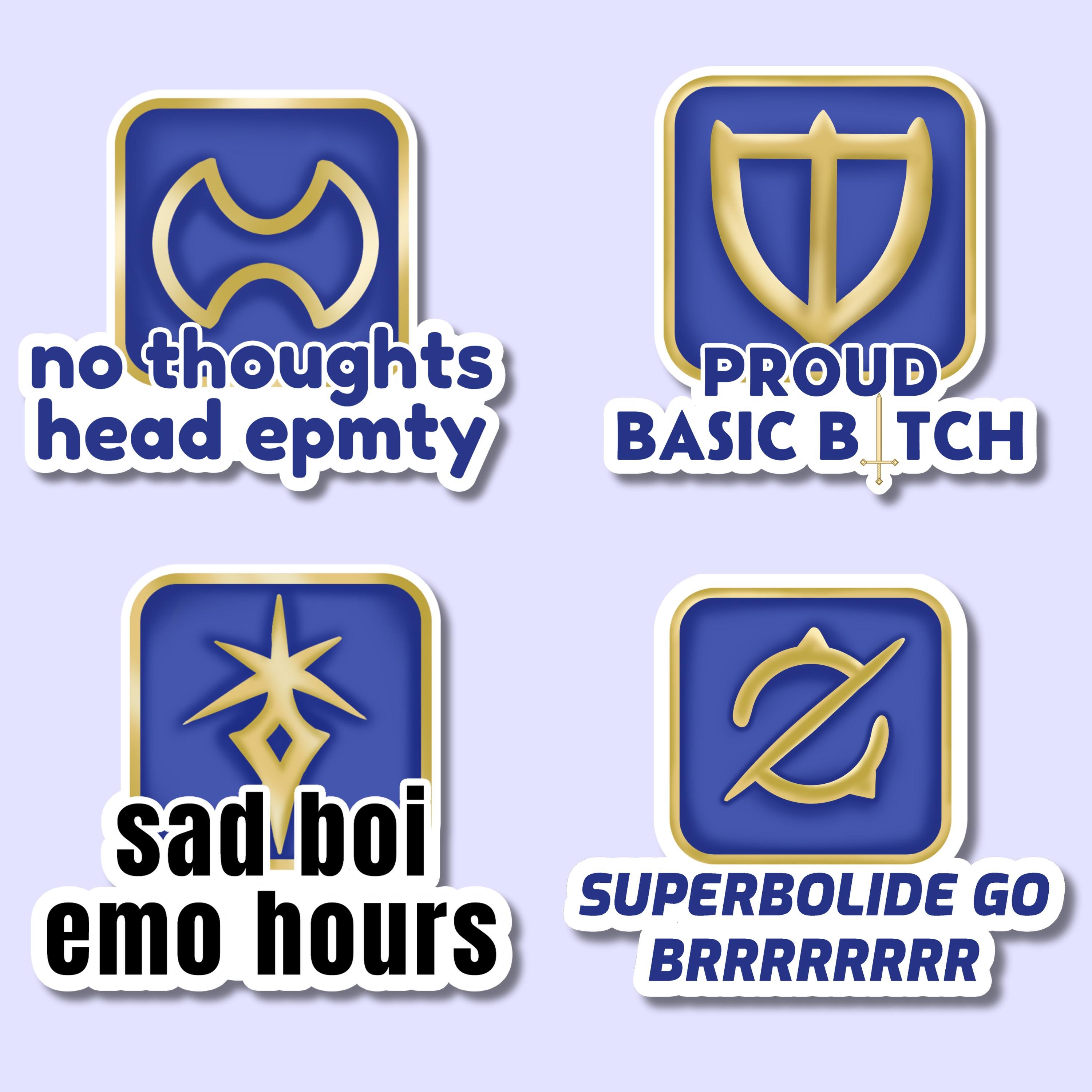 Stickers: FFXIV Tank Class Memes - Etsy