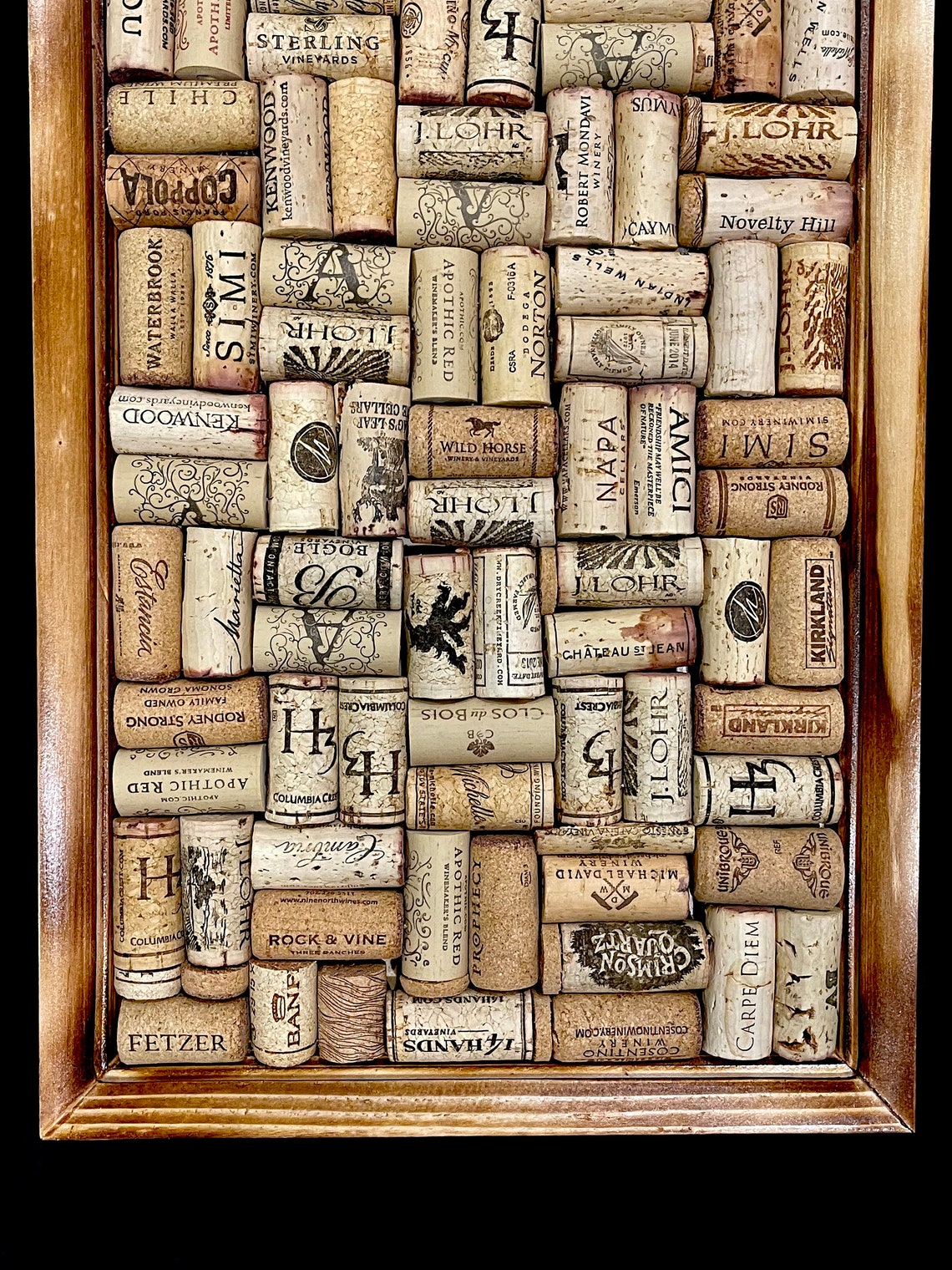 Unique Handmade Wine Cork Board Crafted From Recycled Corks, Eco ...