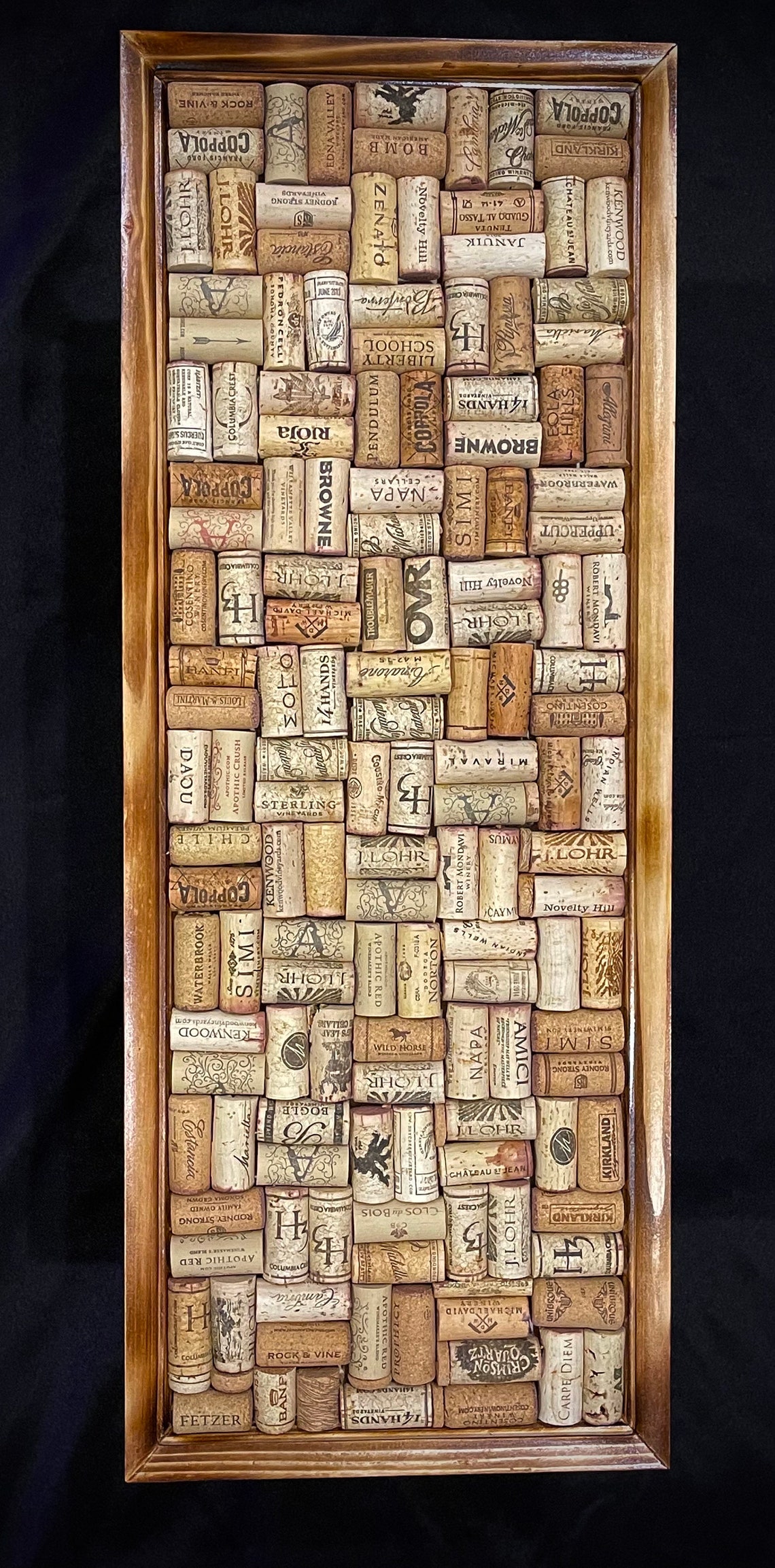 Unique Handmade Wine Cork Board Crafted From Recycled Corks, Eco ...