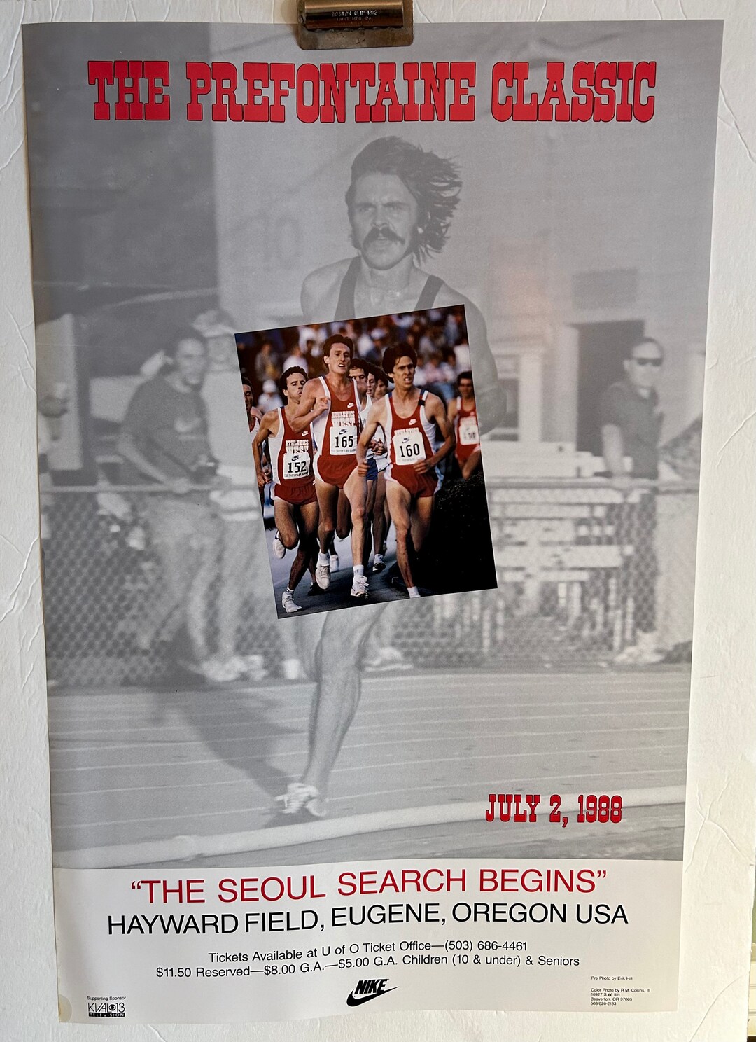 1988 Prefontaine Classic Original Poster - Etsy