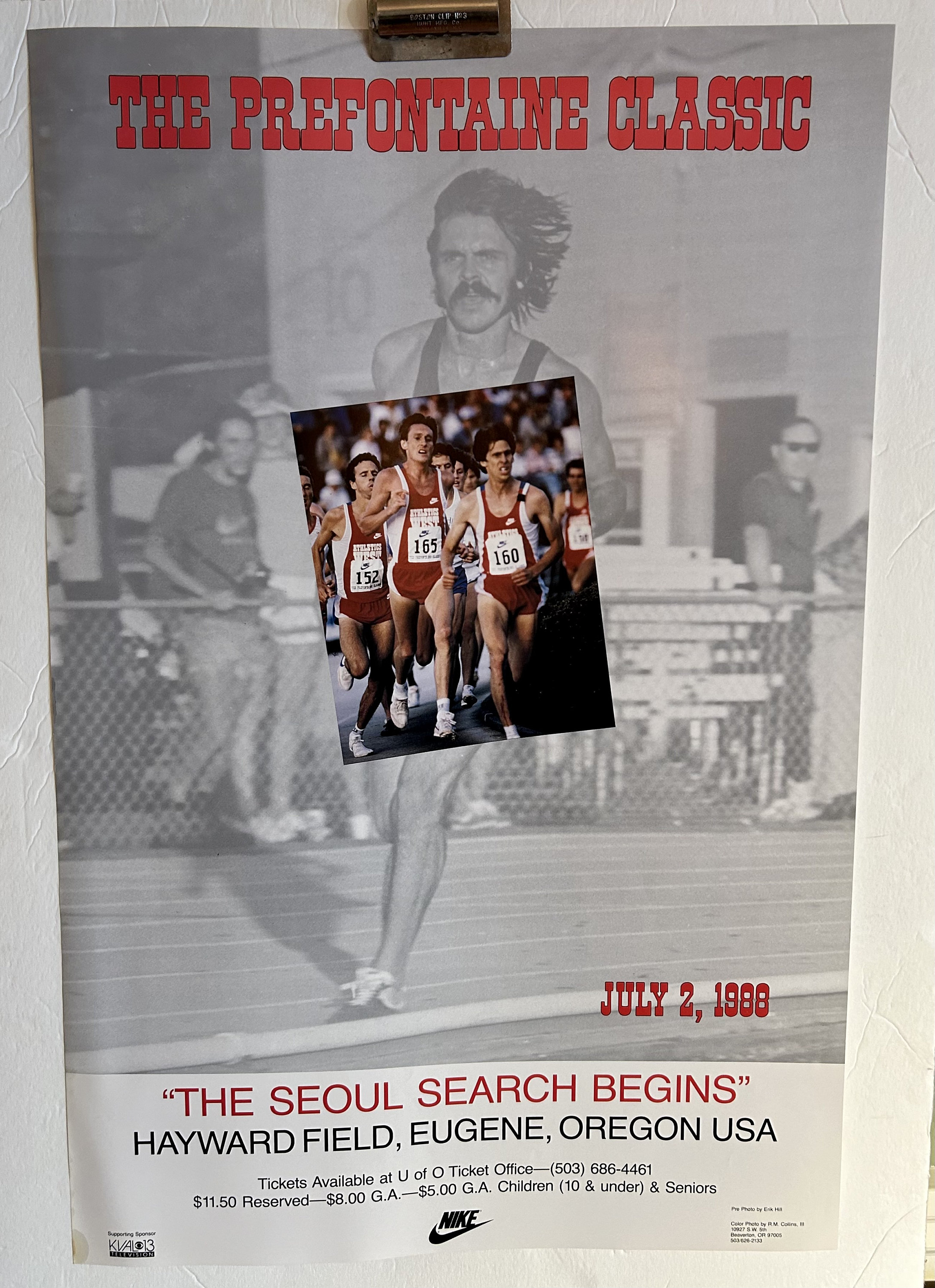1988 Prefontaine Classic Original Poster - Etsy