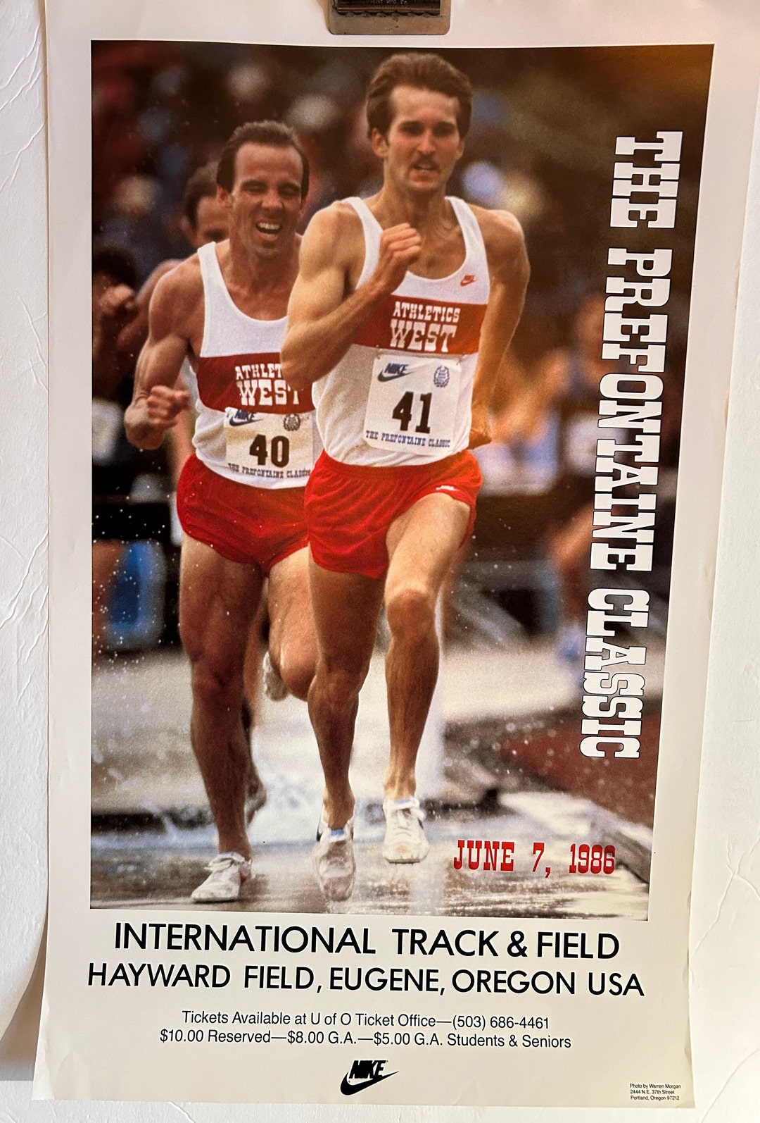 1986 Prefontaine Classic Original Poster - Etsy