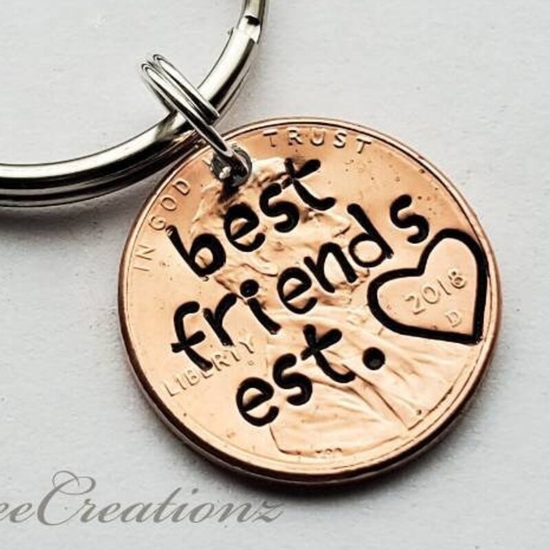 Best Friend Keychain - Etsy