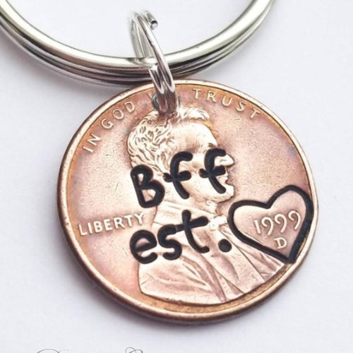 Best Friend Keychain Set Gifts for Bestie Besties - Etsy