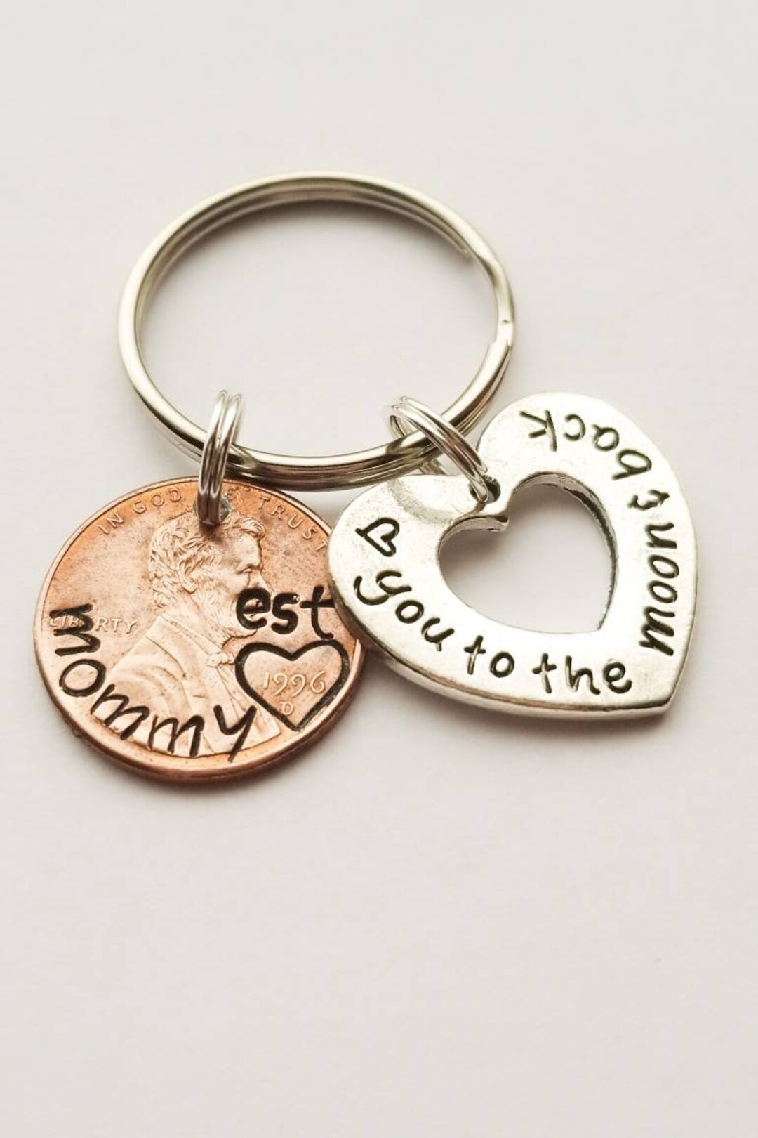 Personalized Mommy Penny Keychain, New Mommy, Mother's Day Gift, Mom ...
