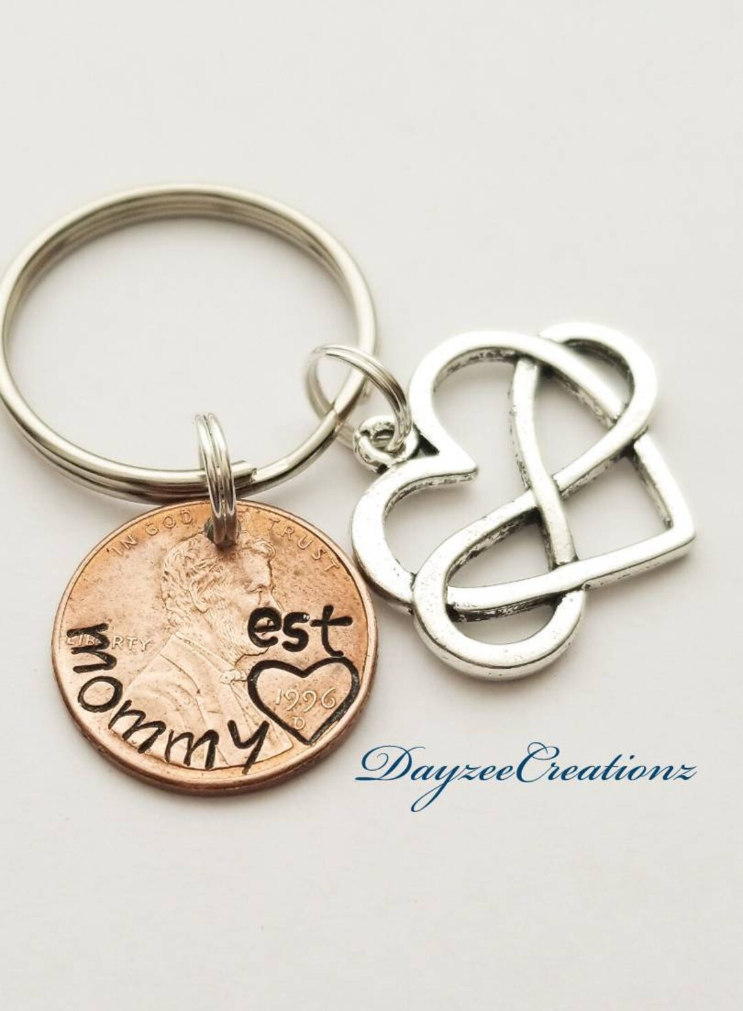 Personalized Mommy Penny Keychain, New Mommy, Mother's Day Gift, Mom ...