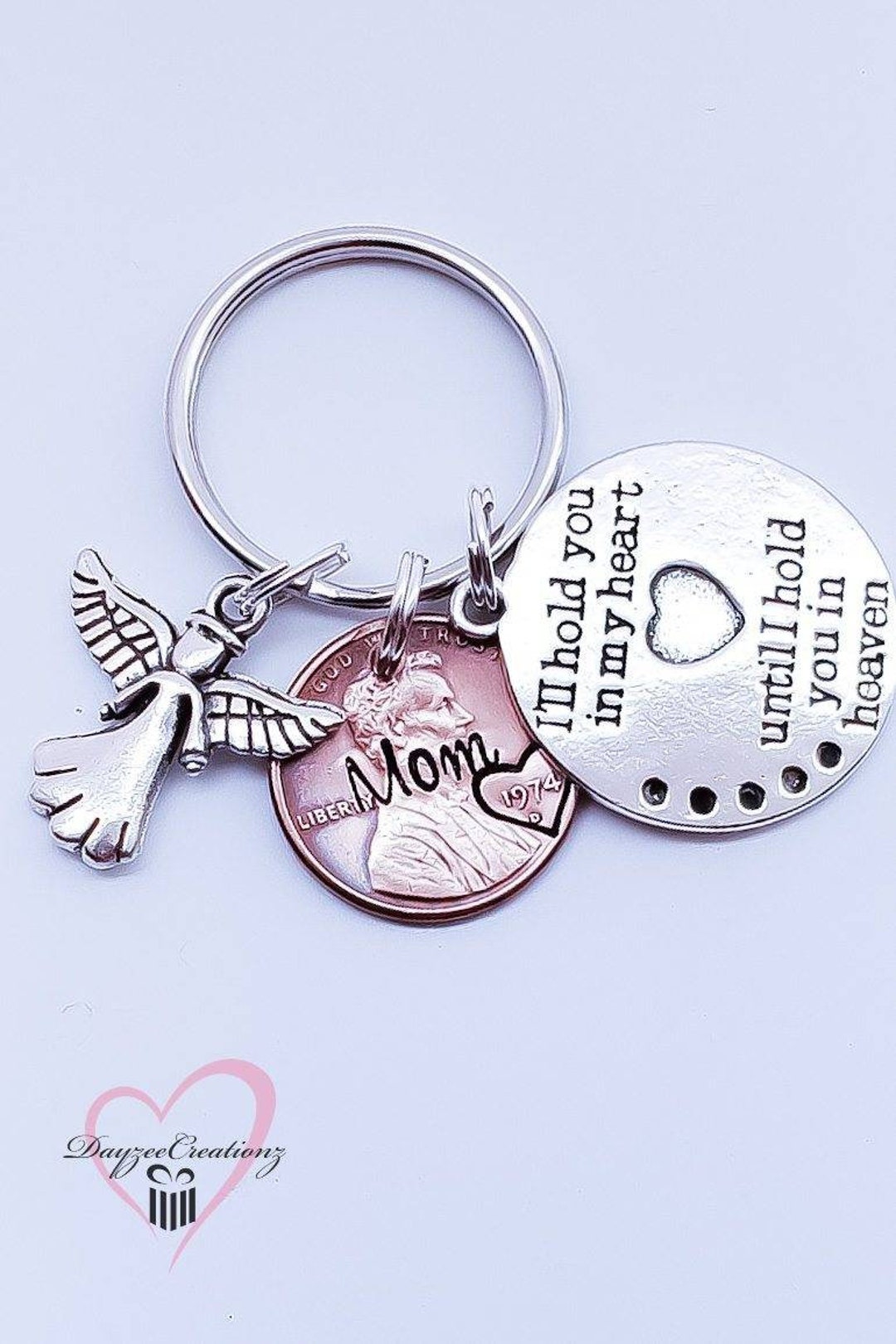 Custom Penny From Heaven Memorial Keychain. Memorial Gift, Cyber Monday ...