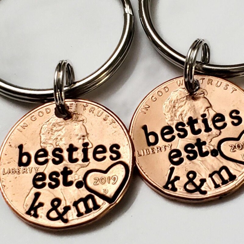 Best Friend Keychain - Etsy