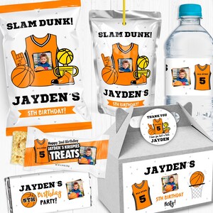 Basketball Favor Tags, Instant Download, Basketball Thank You Card ...