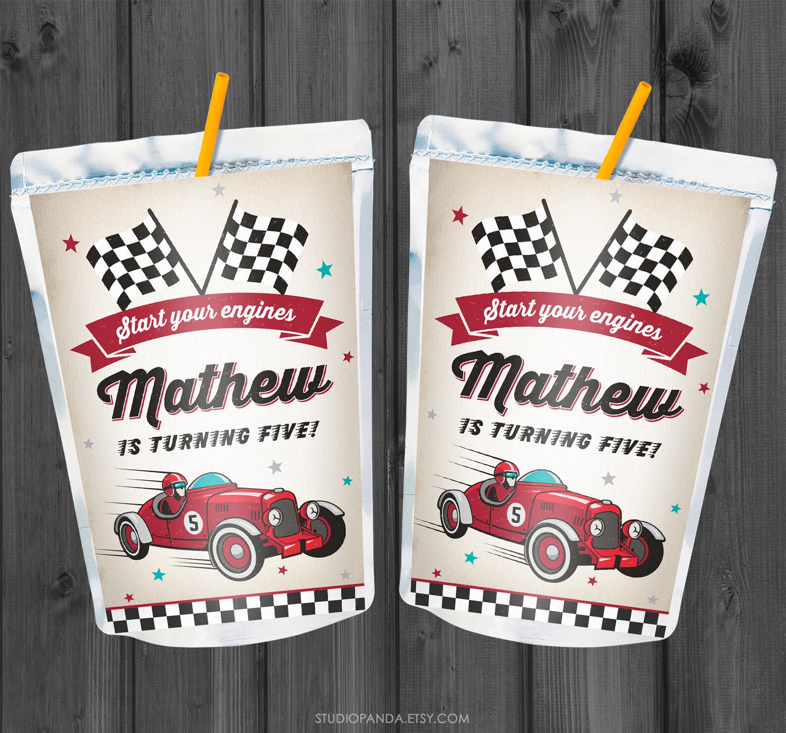 Race Car Candy Wrappers Personalized Car Wrappers Car Chip - Etsy