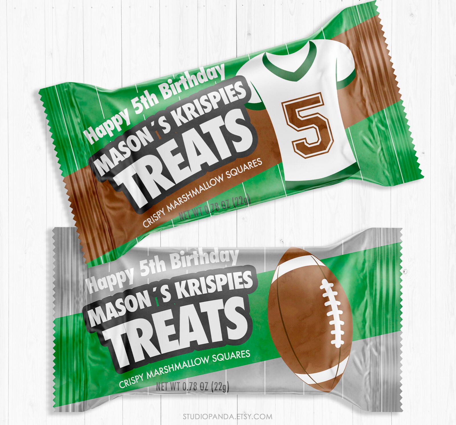 Football Candy Package Personalized Football Party Bundle | Etsy