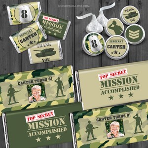 Camouflage Candy Wrappers 2, Personalized, Camo Bundle, Army Chip Bag ...