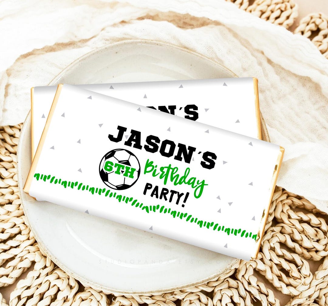 Soccer Bar Wrapper, Instant Download, Soccer Wrapper, Soccer Chocolate ...