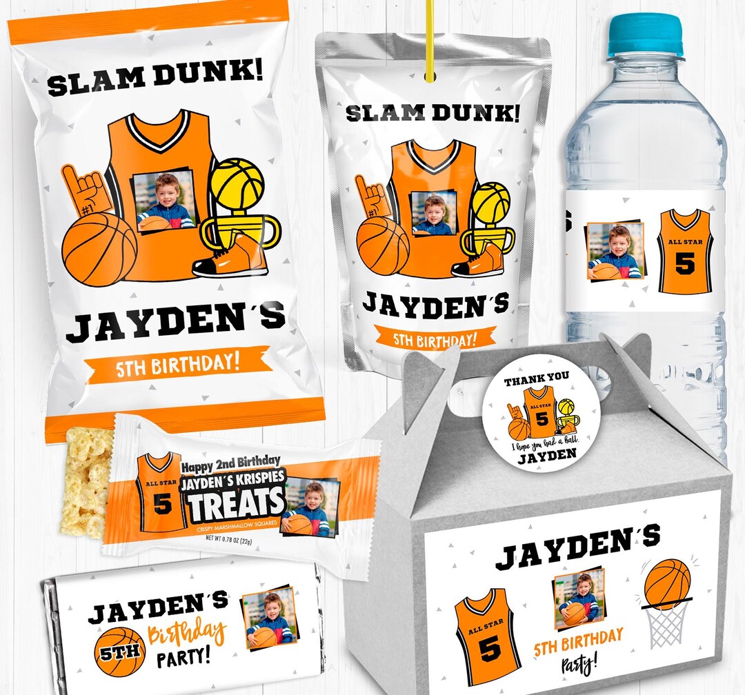 Basketball Bundle With Photo, Personalized, Basketball Decoration ...