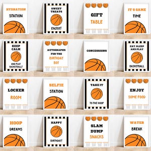 Basketball Signs, Instant Download, Basketball Wall Art, Basketball ...
