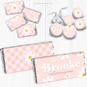 Daisy Flower Candy Wrappers, Personalized, Daisy Bundle, Daisy ...