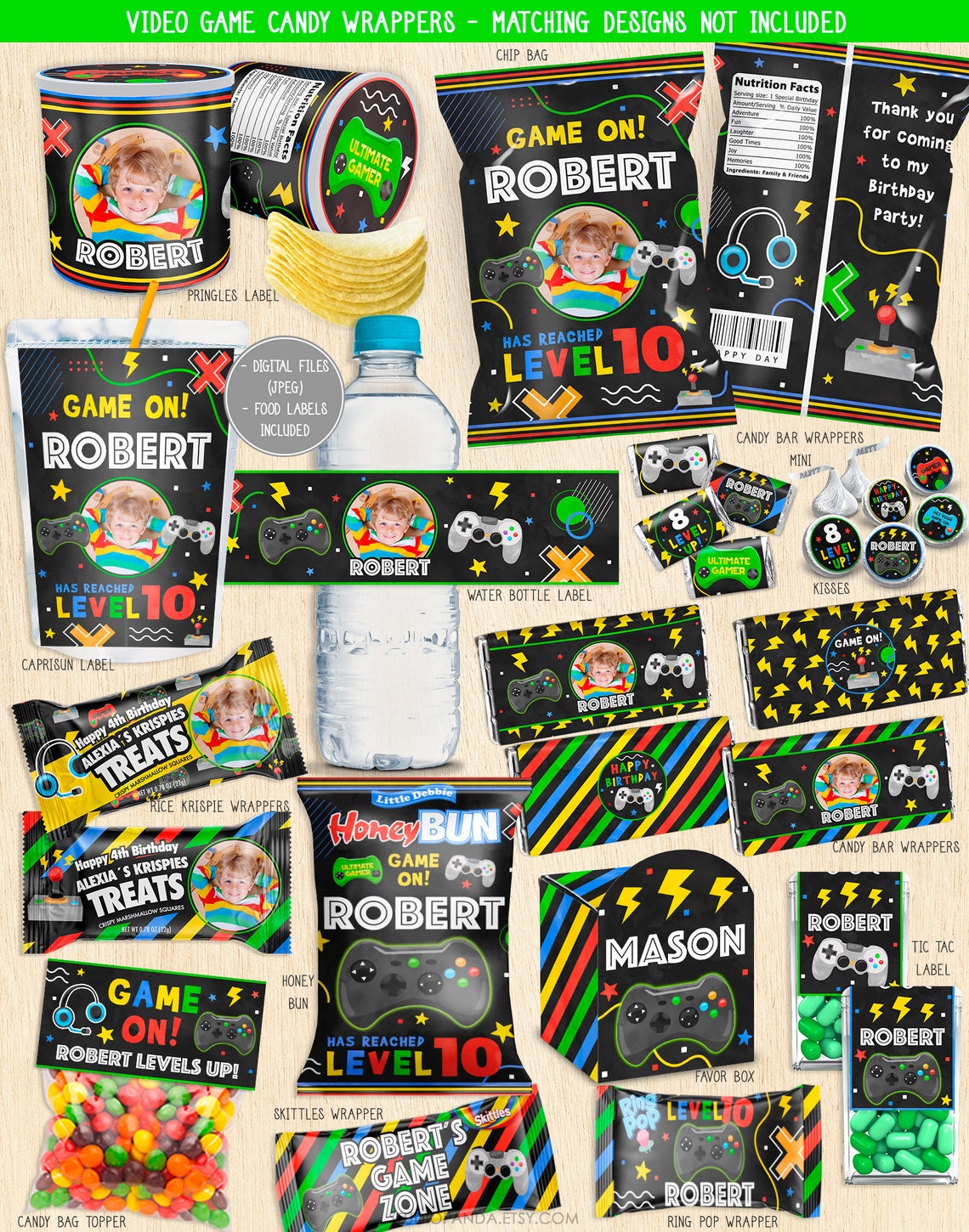 Video Game Activity and Coloring Pages Personalized Video - Etsy