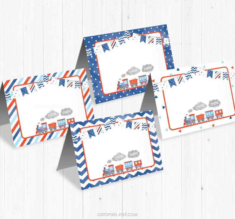 Train Thank You Tags, Personalized, Train Favor, Train Card, Train ...