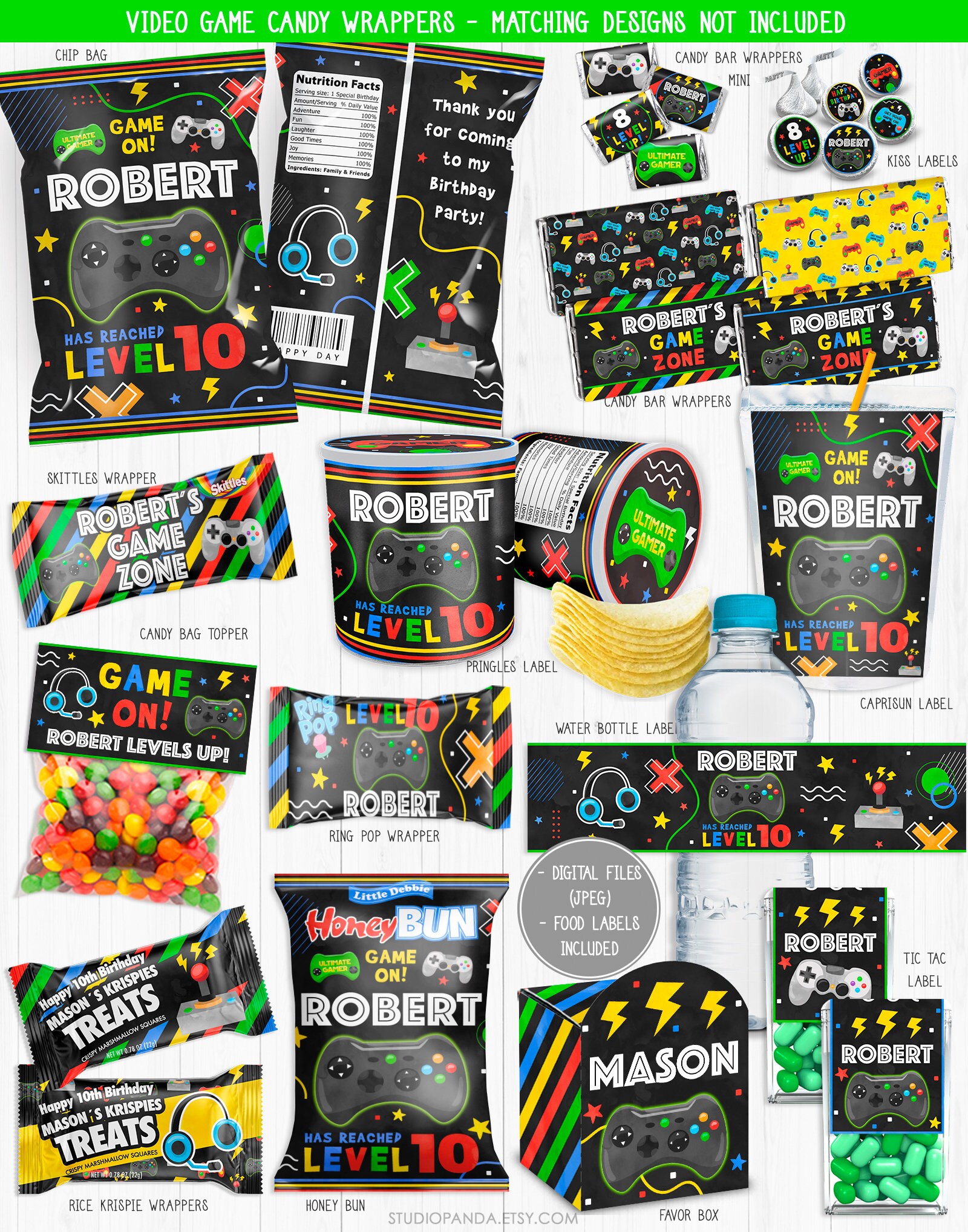 Video Game Activity and Coloring Pages Personalized Video - Etsy