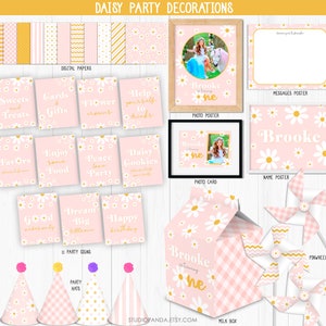 Daisy Flower Party Decorations, Personalized, Daisy Bundle, Daisy ...