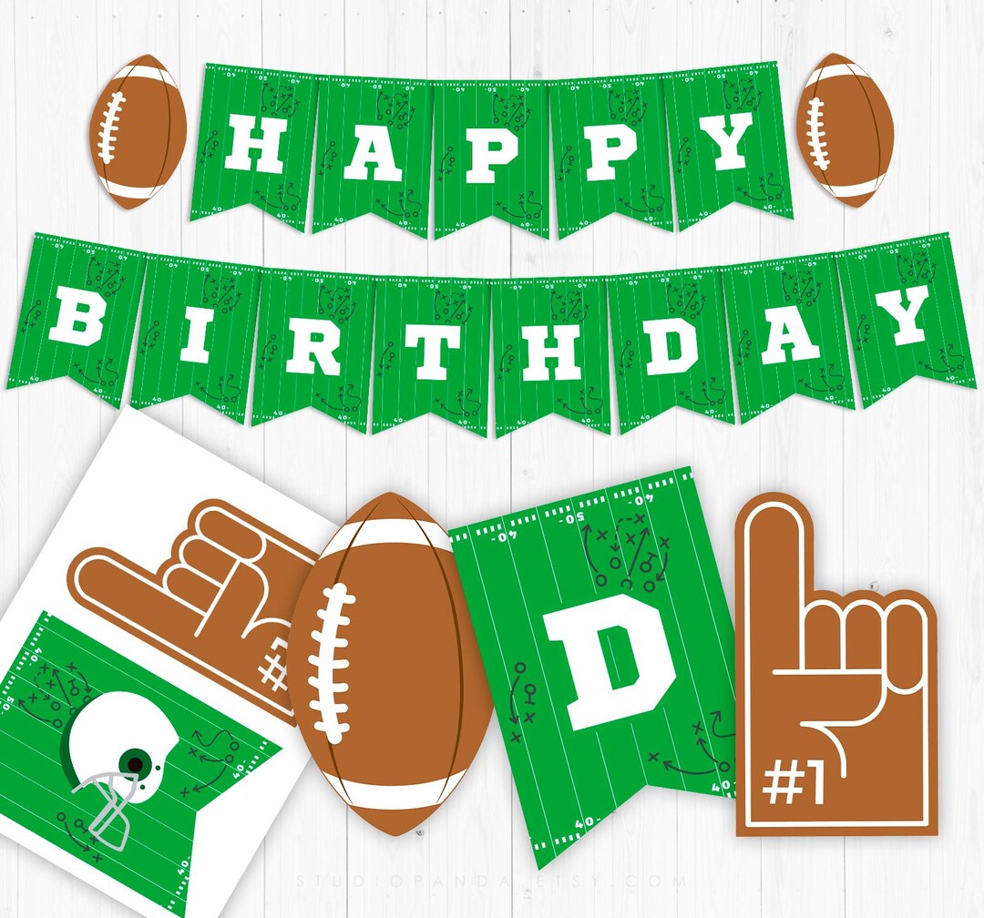 Football Banner, Instant Download, Sports Banner, Football Poster ...