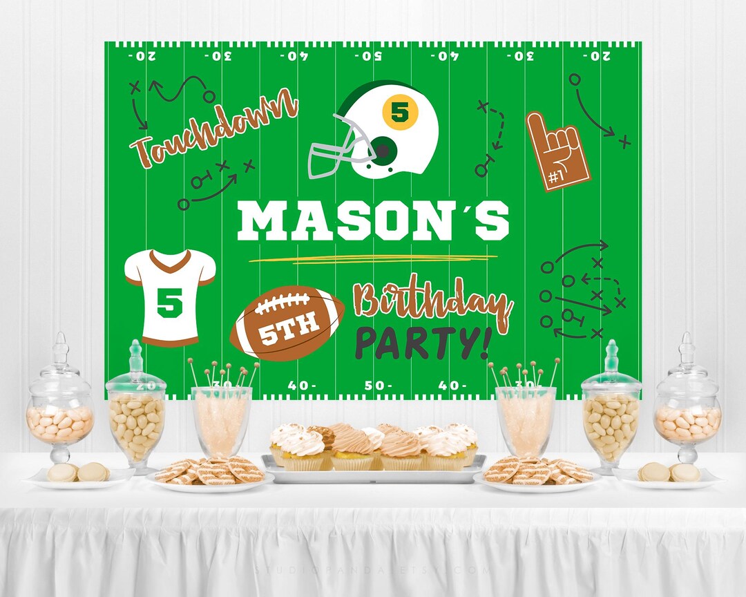 Football Backdrop, Instant Download, Football Background, Football ...