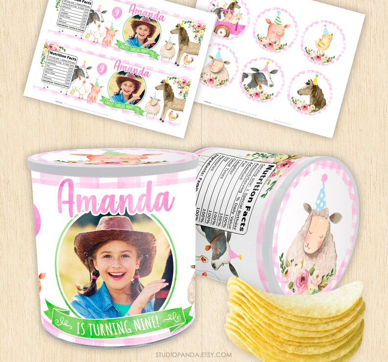 Farm Girl Candy Wrappers 2, Personalized, Farm Bundle, Farm Decoration ...