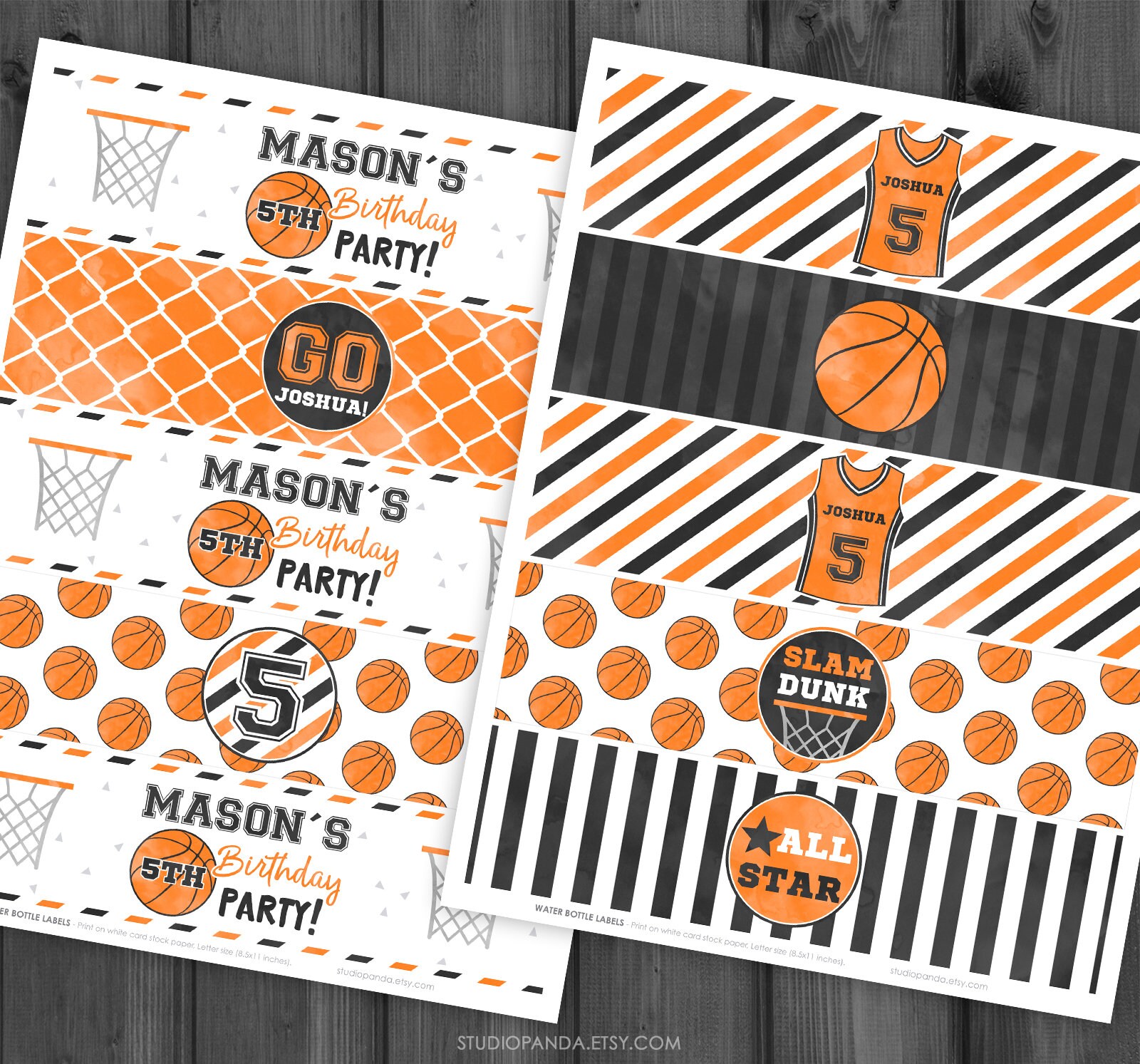 Basketball Candy Wrappers Personalized Sport Wrappers Chip | Etsy