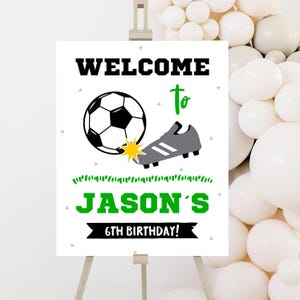 Soccer Welcome Sign, Personalized, Soccer Banner, Soccer Sign, Soccer ...