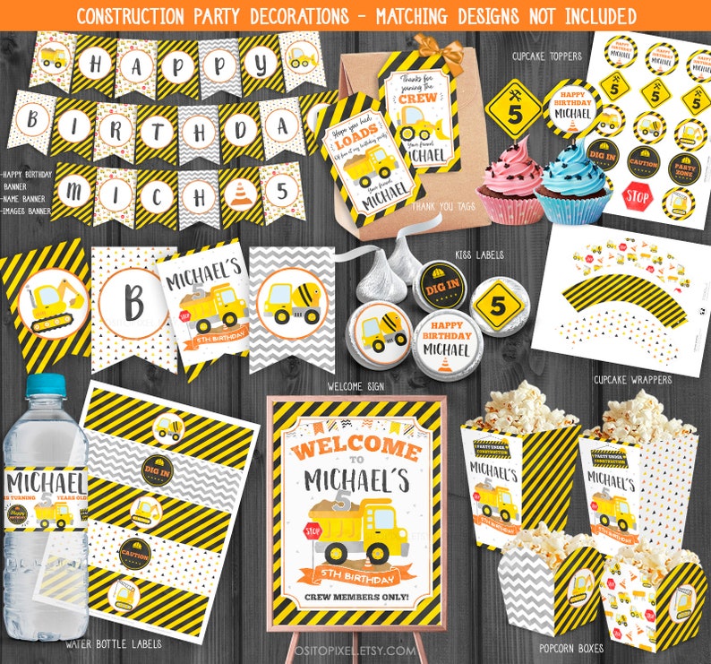 Construction Welcome Sign Personalized Construction - Etsy