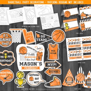 Basketball Party Signs, Instant Download, Sports Signs, Basketball Wall ...