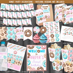 Donut Water Bottle Labels, Personalized, Donut Labels, Donut Tags ...