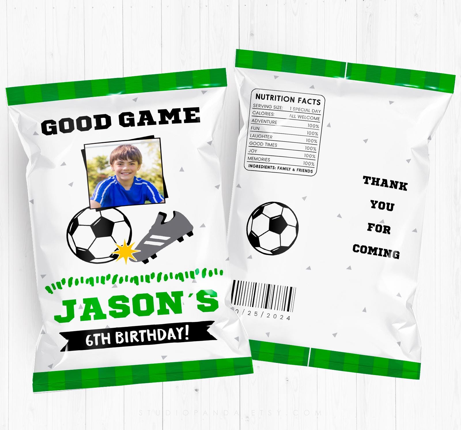 Soccer Bundle With Photo, Personalized, Soccer Decoration, Soccer ...