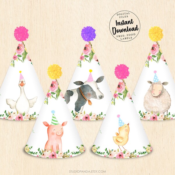 Farm Animal Hat - Etsy