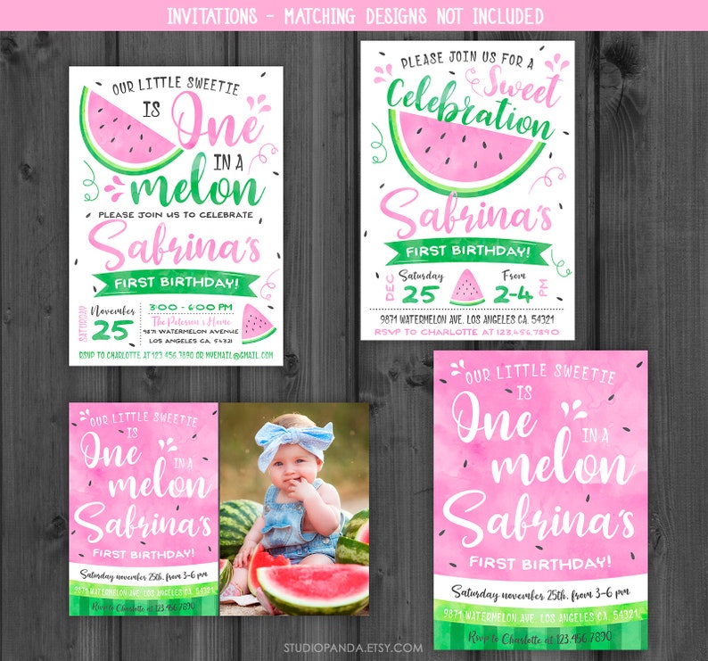 Watermelon Party Signs Instant Download Watermelon Wall Art - Etsy
