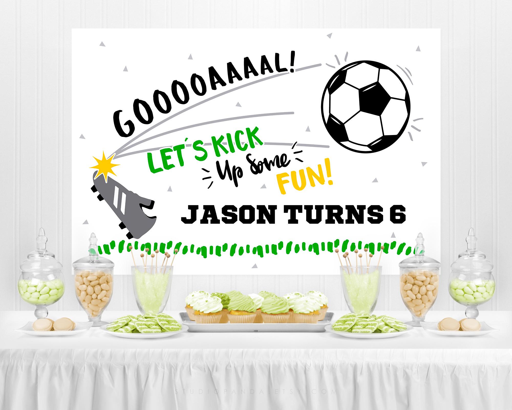 Soccer Backdrop, Personalized, Soccer Background, Soccer Banner, Soccer ...