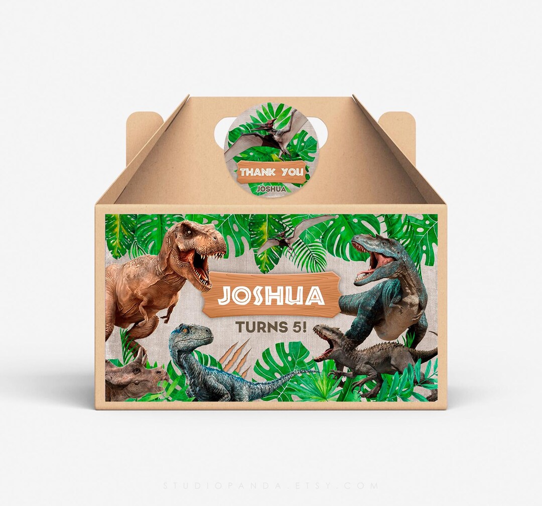 Dinosaur Gable Box Label, Personalized, Dinosaur Decoration, Dinosaur ...