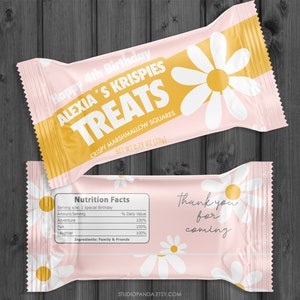 Daisy Flower Candy Wrappers, Personalized, Daisy Bundle, Daisy ...
