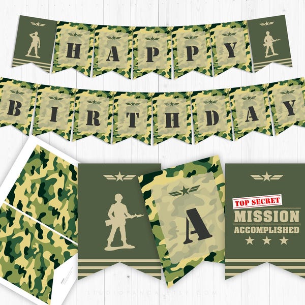 Army Banner - Etsy