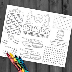 Soldier Gable Box Label With Photo, Personalized, Soldier Label ...