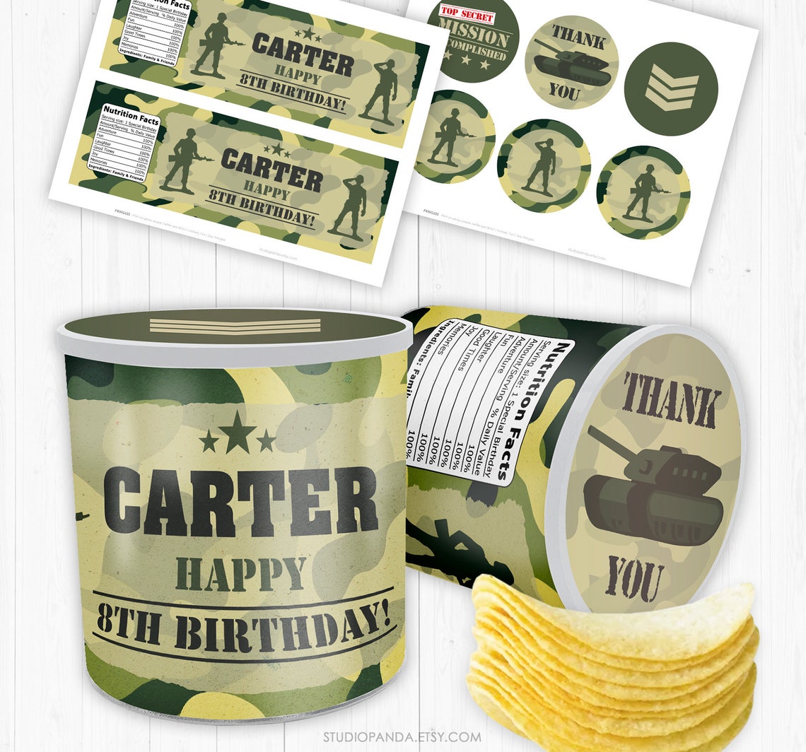Camouflage Candy Wrappers Personalized Camo Bundle Army - Etsy