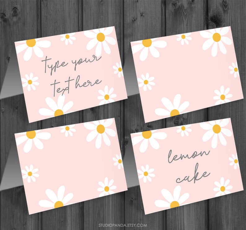 Daisy Flower Water Bottle Labels, Personalized, Daisy Decoration, Daisy ...